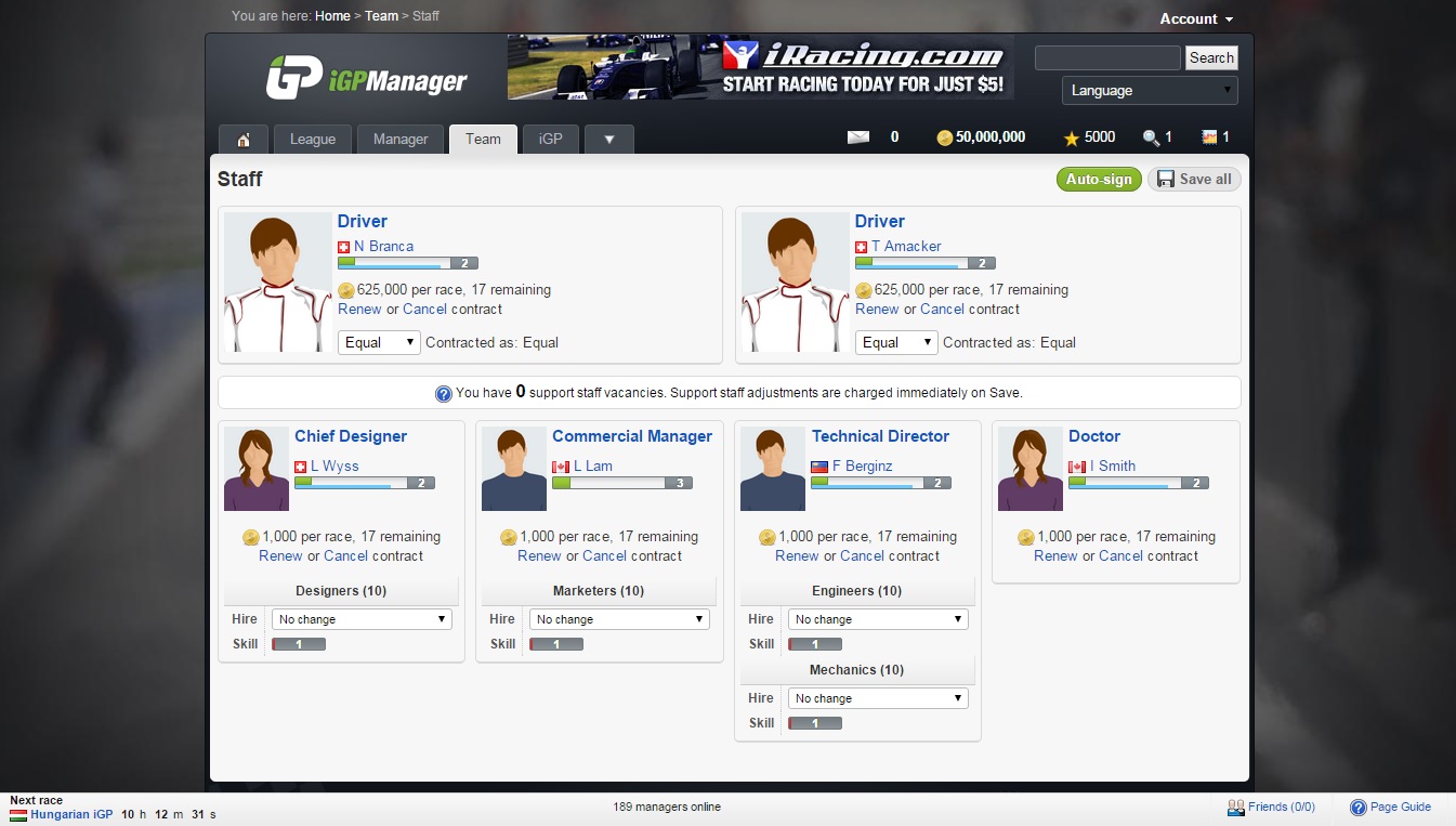 iGP Manager - Racing RPG