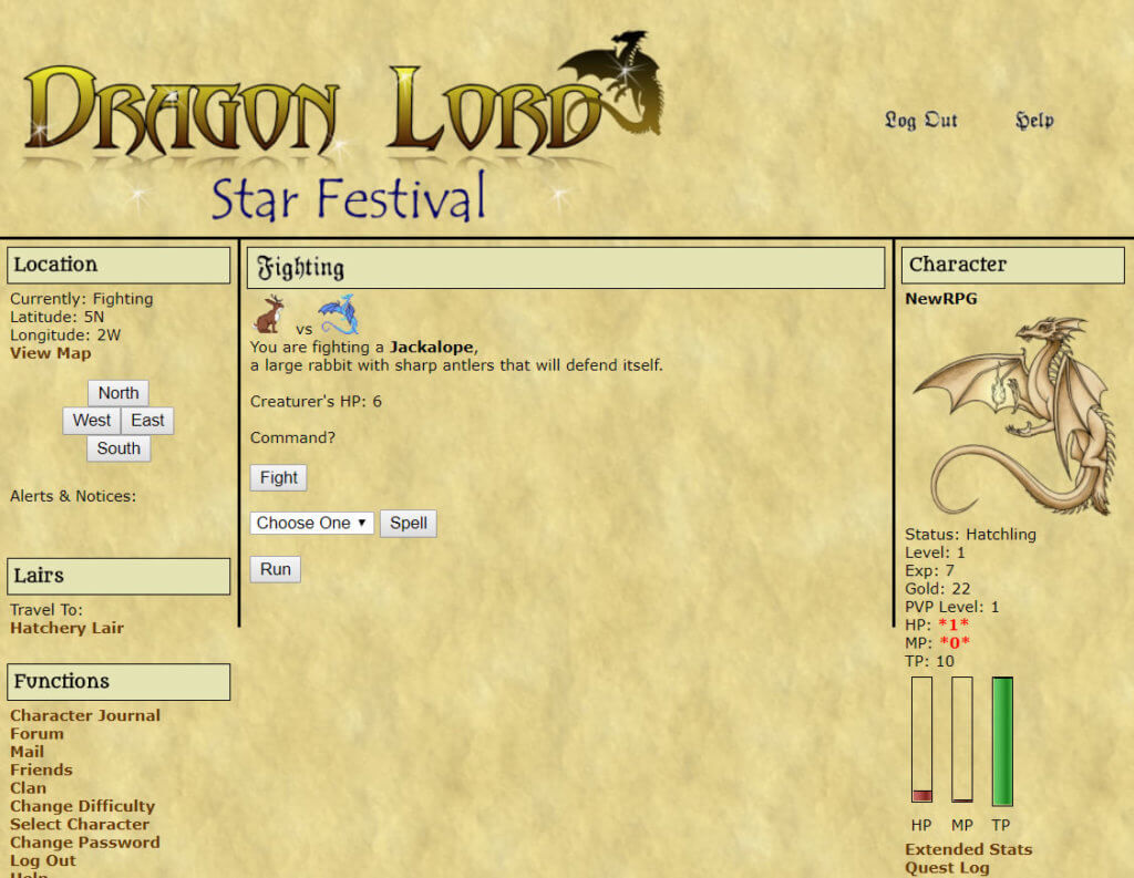 Dragon Lord - Persistent browser based fighting game